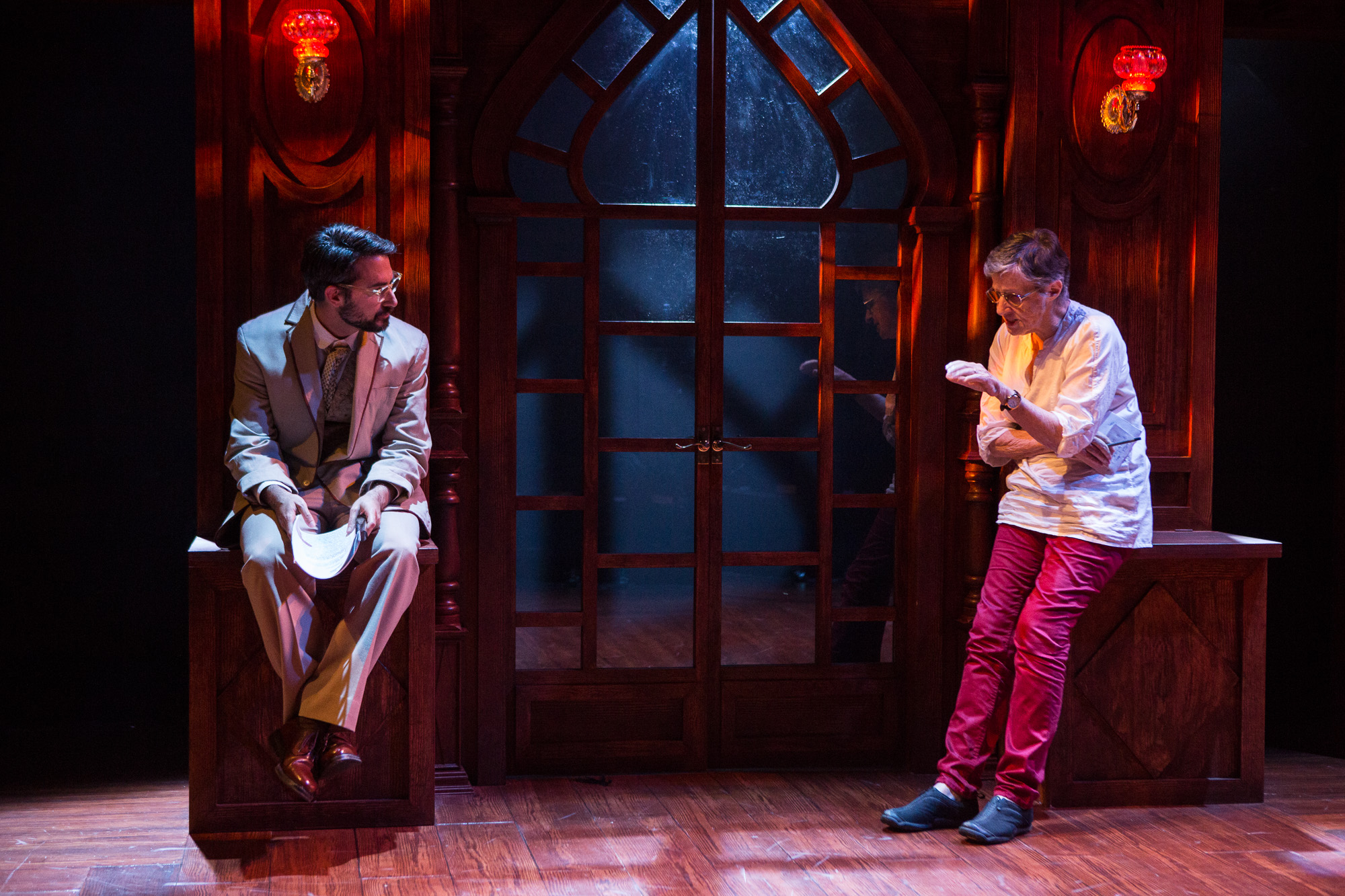 Adriano Cappelletta on stage with Artistic Director Sandra Bates in ...